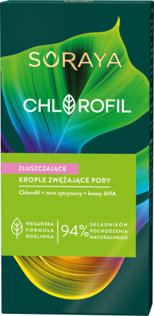 CHLOROFIL, Złuszczające krople zwężające pory - Soraya